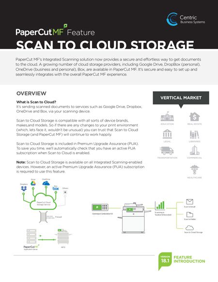Centric Business Sytems Brochure: Scan to Cloud Storage